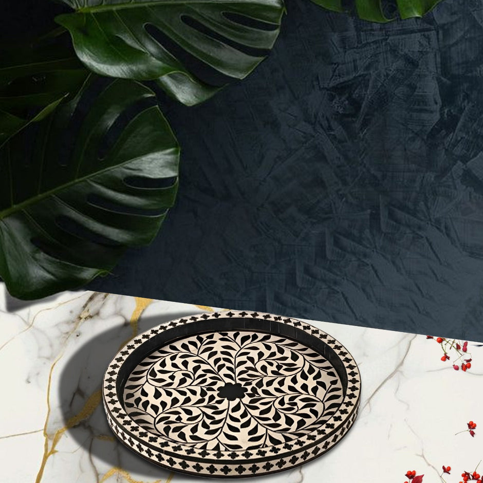 Bone Inlay Trays | Handmade Luxury Serving & Decor Trays – Bone Inlay Arts